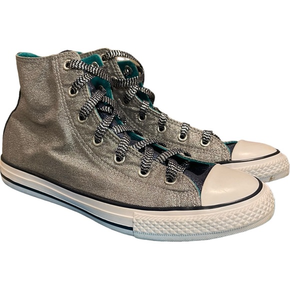 Converse | Shoes | Converse Chuck Taylor All Star Metallic Wolf Grey ...